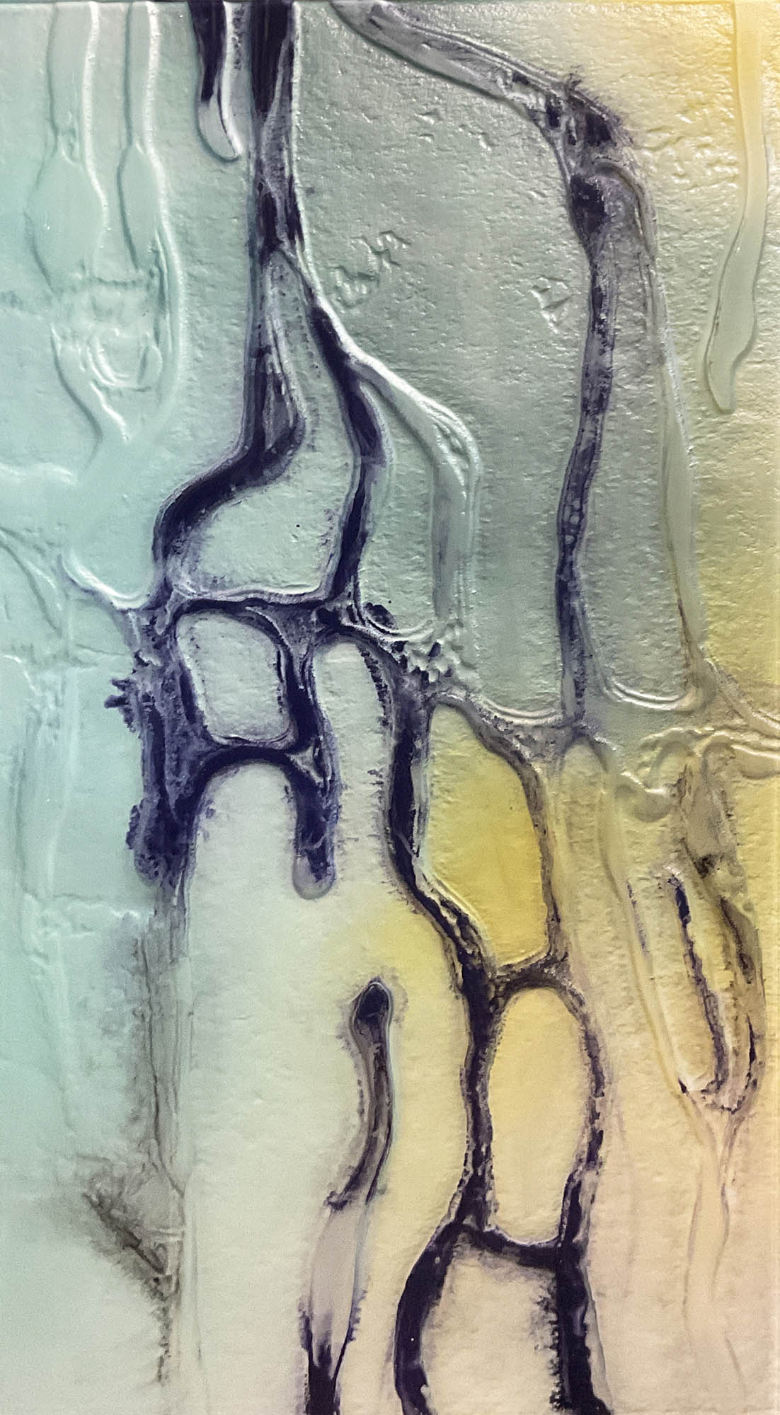 Slumped Abstract SOLD - Lisa de Boer